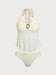 Off White Lace O-Ring Tankini Swimsuit & Reviews - Off White - Tankinis ...