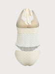 Off White Lace O-Ring Tankini Swimsuit & Reviews - Off White - Tankinis ...