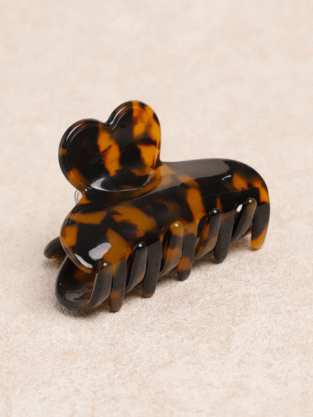 Brown Fashion Tortoise Shell Acetate Leopard Print Small Hair Accessory ...