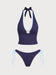 Women's Blue Contrast Shell Tankini Swimsuit & Reviews - Blue - Bikinis ...