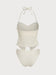 Off White Twisted Shell Trim Tankini Swimsuit & Reviews - Off White ...