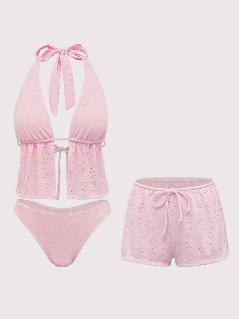 Women’s Three-Piece Swimsuit Sets - Bikini Tops, Bottoms & Cover-up ...