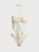 Women's Off White Mesh Ruched Tankini Swimsuit & Reviews - Off White ...