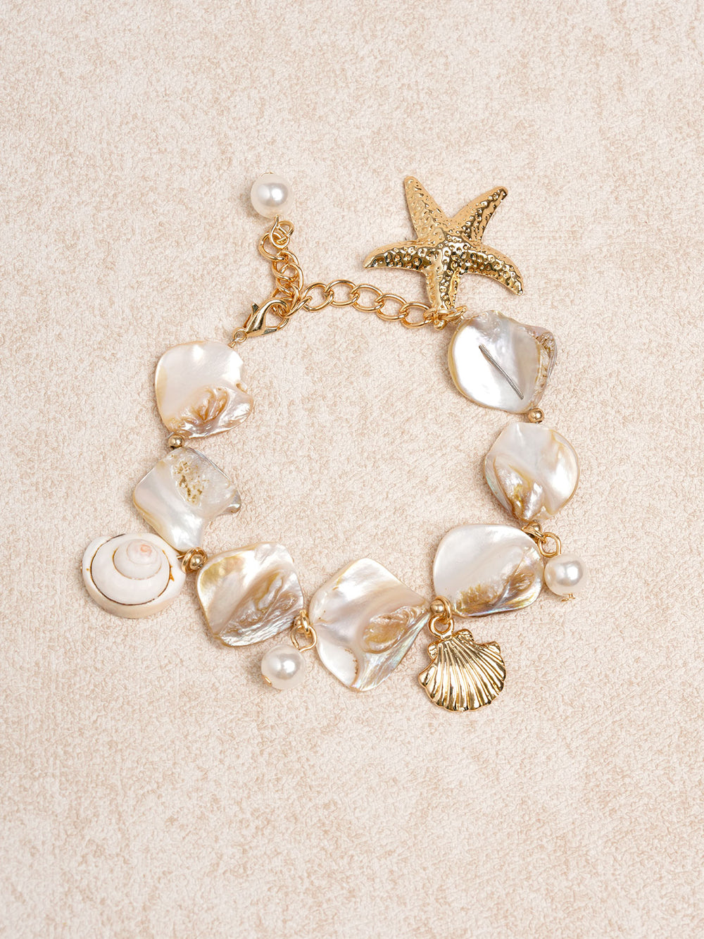 Gold Shell Starfish Conch Bracelet & Reviews - Gold - Bracelets ...
