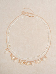 Gold Pearl Shell Pendant Beach Waist Chain & Reviews - Gold - Beach ...