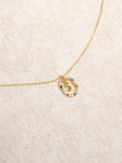 Gold Colored Zircon Letter Pendant Necklace & Reviews - Gold ...