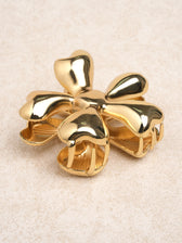 Gold Metal Flower Hair Clip & Reviews - Gold - Hair Accessories ...