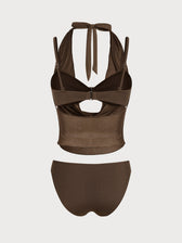 Black Mesh Cover-up Tankini Swimsuit & Reviews - Black - Bikinis ...