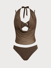 Black Mesh Cover-up Tankini Swimsuit & Reviews - Black - Bikinis ...